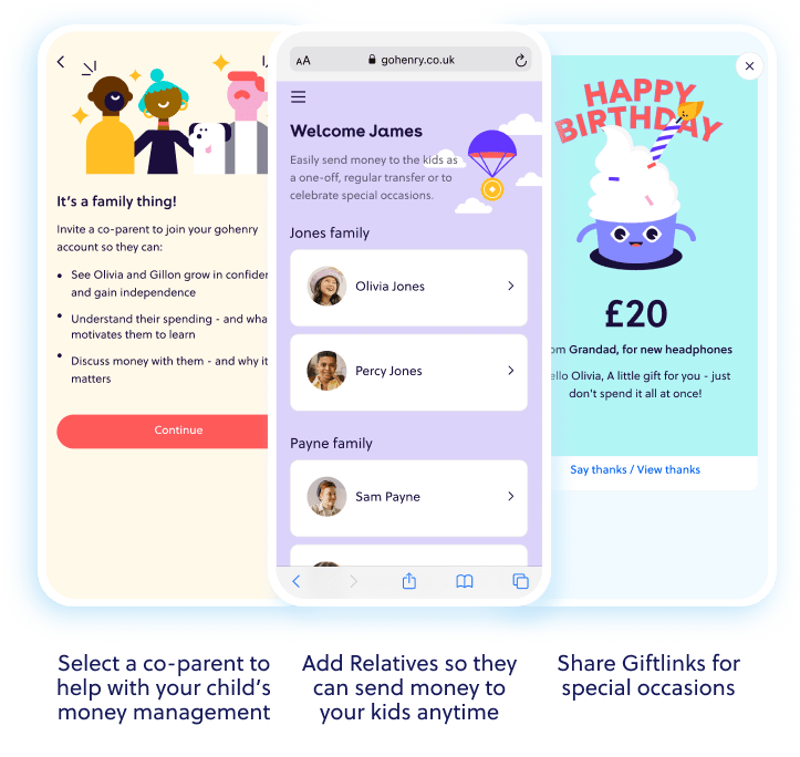 Gift Links | Benefits for Friends & Family | GoHenry